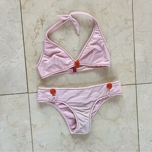 Salinas | Swim | Salinas Pink And Red Bikini Sz Large Top Sz Small ...
